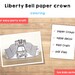 Liberty Bell Paper Crown 4th of July America Patriotic Headband ...