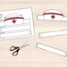 Nurse Cap Hat Paper Crown Party Coloring Printable Kids Craft - Etsy