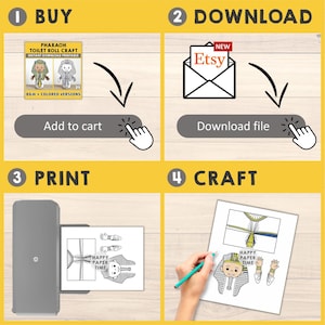 Pharaoh Toilet Paper Roll Craft Ancient Egypt Party Coloring Printable ...