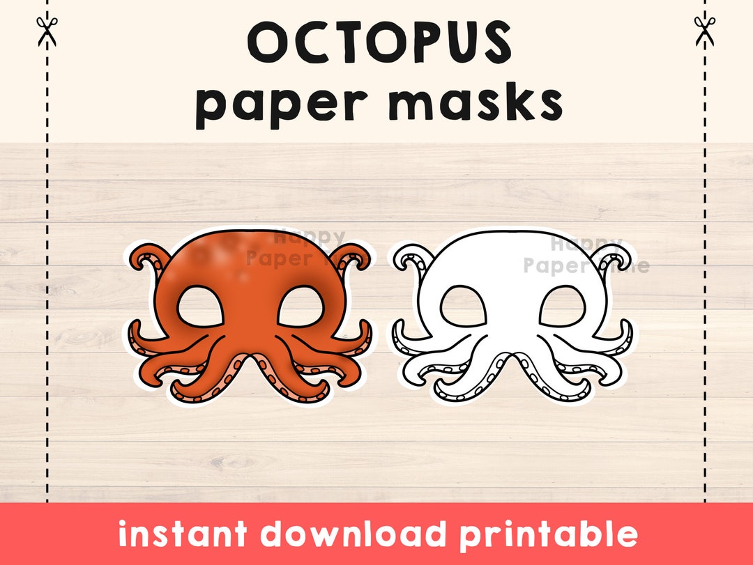Octopus Mask Template
