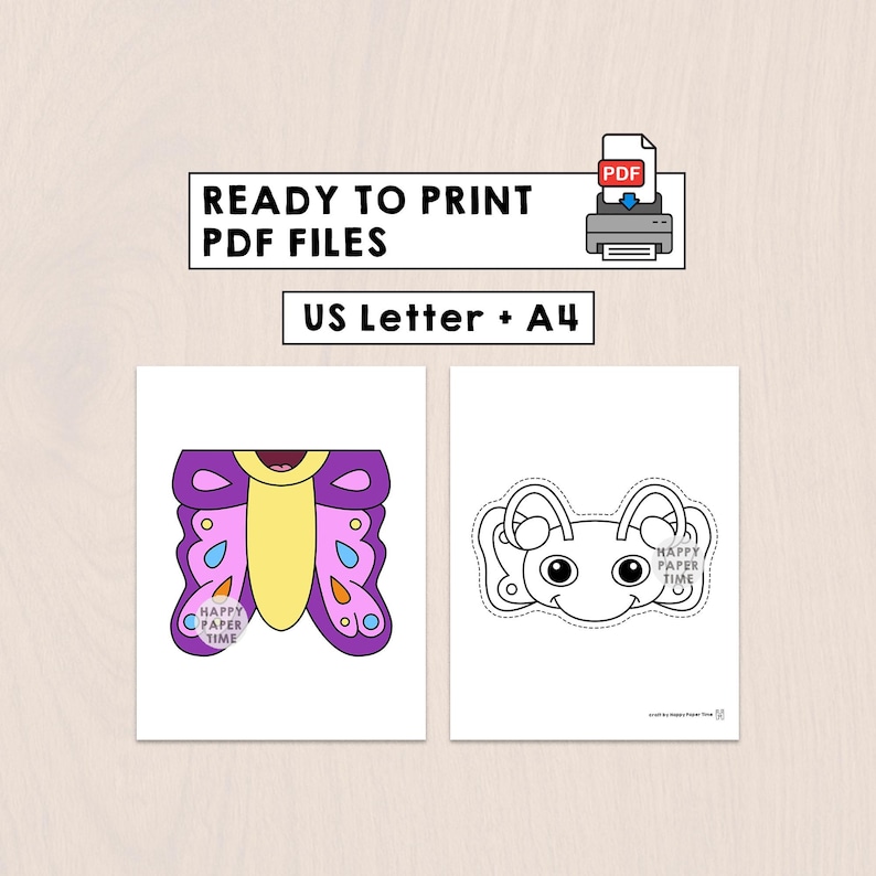 Bugs Insects Paper Bag Puppets Printable Craft Activity Cut Paste ...