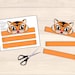 Tiger Paper Crown Party Printable Kids Craft Tiger Birthday Gift Favor ...