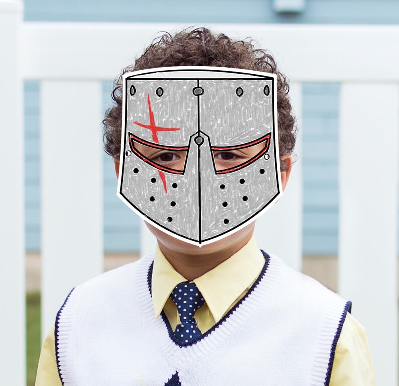 Knight Party Medieval Party Knight Birthday Knight Mask | Etsy