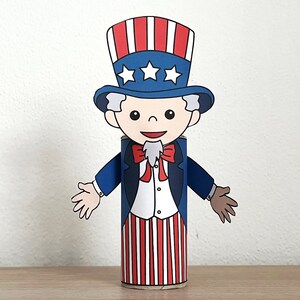 Uncle Sam Toilet Paper Roll Craft America Symbol 4th of July United ...