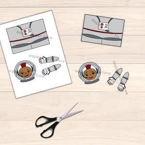 Astronaut Toilet Paper Roll Craft Space Party Coloring Printable ...