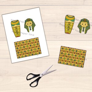 Sarcophagus Toilet Paper Roll Craft Ancient Egypt Party Coloring ...