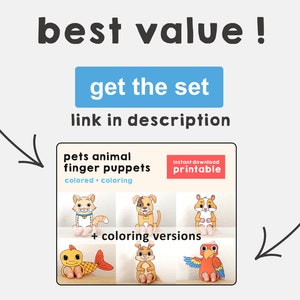 Goldfish Paper Craft Printable Pet Animal Finger Puppet Activity Kids ...