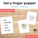 Fairy Paper Craft Printable Finger Puppet Template Kids Craft Activity ...