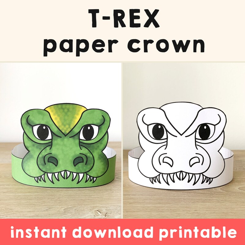 Dinosaur Crown - Etsy