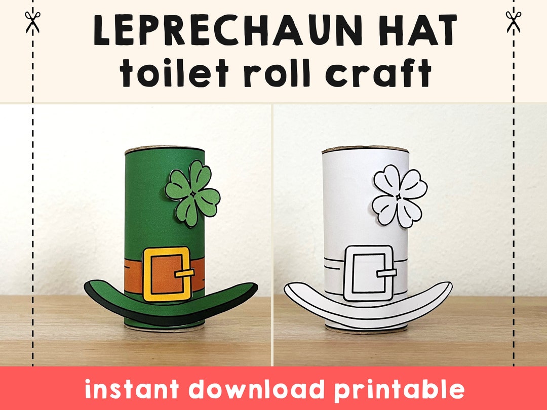 Leprechaun Hat Toilet Paper Roll Craft Activity St. Patrick's Day ...