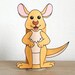 Kangaroo Toilet Paper Roll Craft Australian Animal Party Coloring ...
