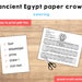 Ancient Egypt Cobra Paper Crown Princess Template Party Coloring ...