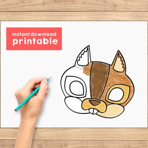 Squirrel Mask Woodland Mask Animal Mask Party Favor Squirrel Printable ...