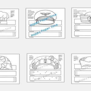 Community Helpers Paper Crowns Astronaut Pilot Chef Sailor Soldier ...