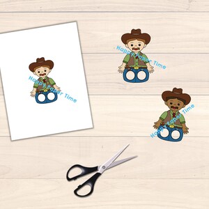 Sheriff Paper Craft Printable Wild West Finger Puppet Kids Craft Kids ...