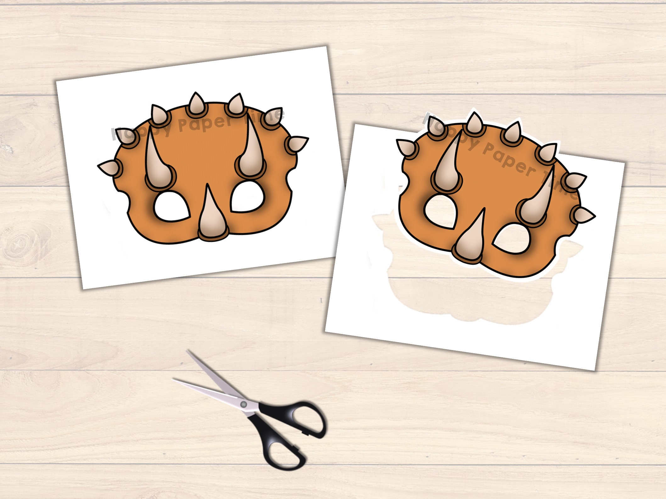 Dinosaur Mask Dino Costume Diy Animal Mask Jurassic Party - Etsy