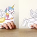 Unicorn Paper Craft Printable Finger Puppet Kids Craft Unicorn Birthday ...