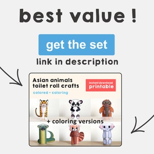 Cobra Snake Toilet Paper Roll Craft Asian Reptile Jungle Party Coloring ...