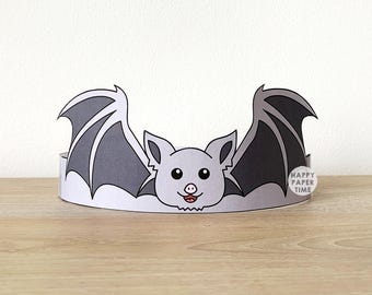 Bat Paper Crown - Printable - Etsy