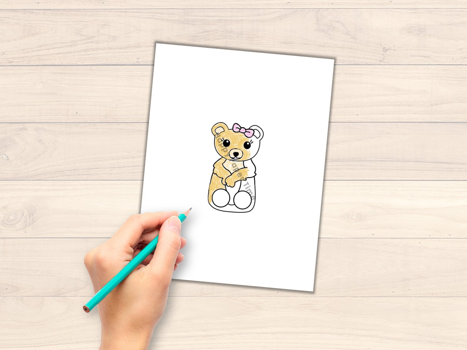 Bear Paper Craft Printable Woodland Animal Finger Puppet Kids - Etsy