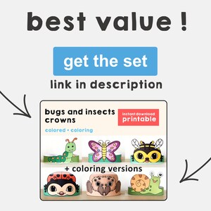 Spider Paper Crown Party Coloring Printable Kids Craft Insect Birthday ...