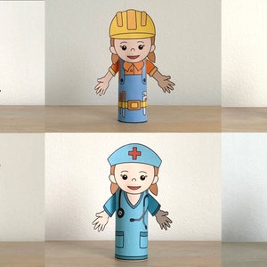 Community Helpers Toilet Paper Roll Craft Activity Career Day | Etsy