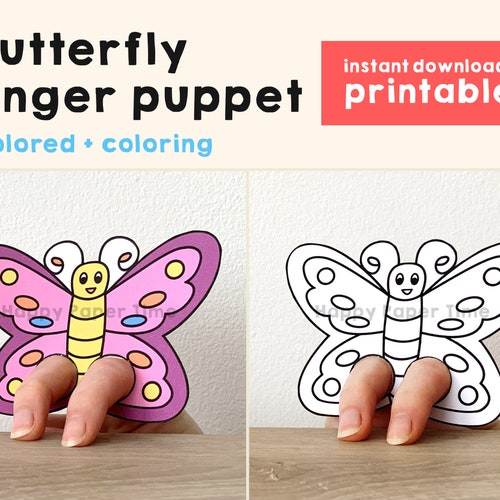 Bee Paper Craft Printable Finger Puppet Template Kids Craft - Etsy
