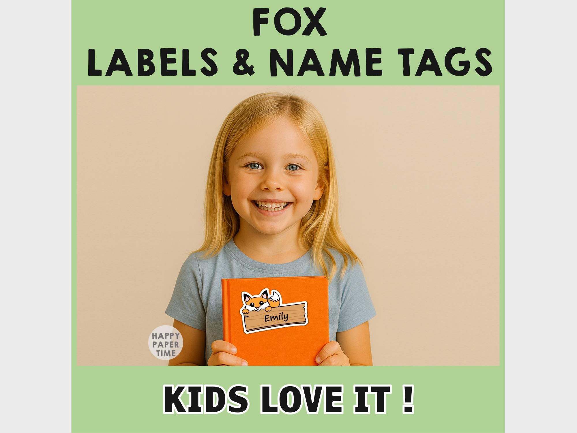 Fox Name Tags Classroom Labels Forest Animal Woodland Editable Files ...