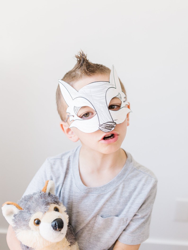 Wolf Mask Wolf Party Favor Animal Party Favor Kids Party - Etsy