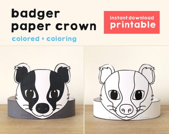 Pharaoh Paper Crown Ancient Egypt Template Party Coloring Printable ...