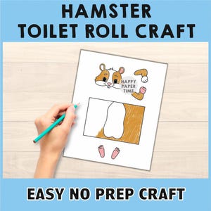 Hamster Toilet Paper Roll Craft Rodent Pets Animal Party Coloring ...