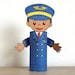 Pilot Toilet Paper Roll Craft Airline Party Coloring Printable ...