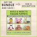 Bee Paper Craft Printable Finger Puppet Template Kids Craft Activity ...