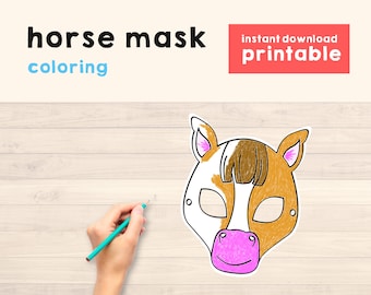 Cow Mask Farm Printable Farm Animal Party Favor Animal Mask | Etsy