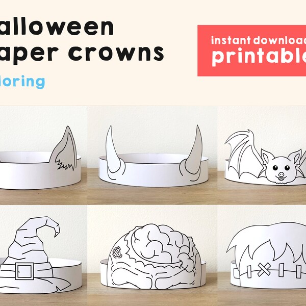 Halloween Craft Printable - Etsy