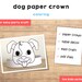 Dog Paper Crown Headband Pet Animal Coloring Printable Kids Craft Puppy ...