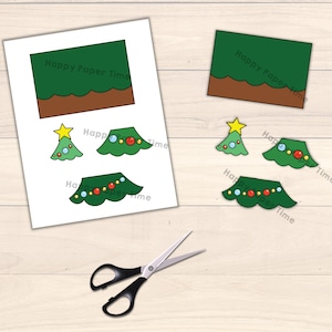 Christmas Tree Toilet Paper Roll Craft Christmas Party Coloring ...