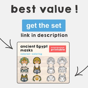 Bastet Egypt God Mask Ancient Egypt Party Mask Template Costume Diy ...