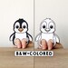 Penguin Paper Craft Printable Finger Puppet Template Kids Craft ...