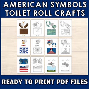 American Symbols Toilet Paper Roll Craft 4th of July President's Day ...
