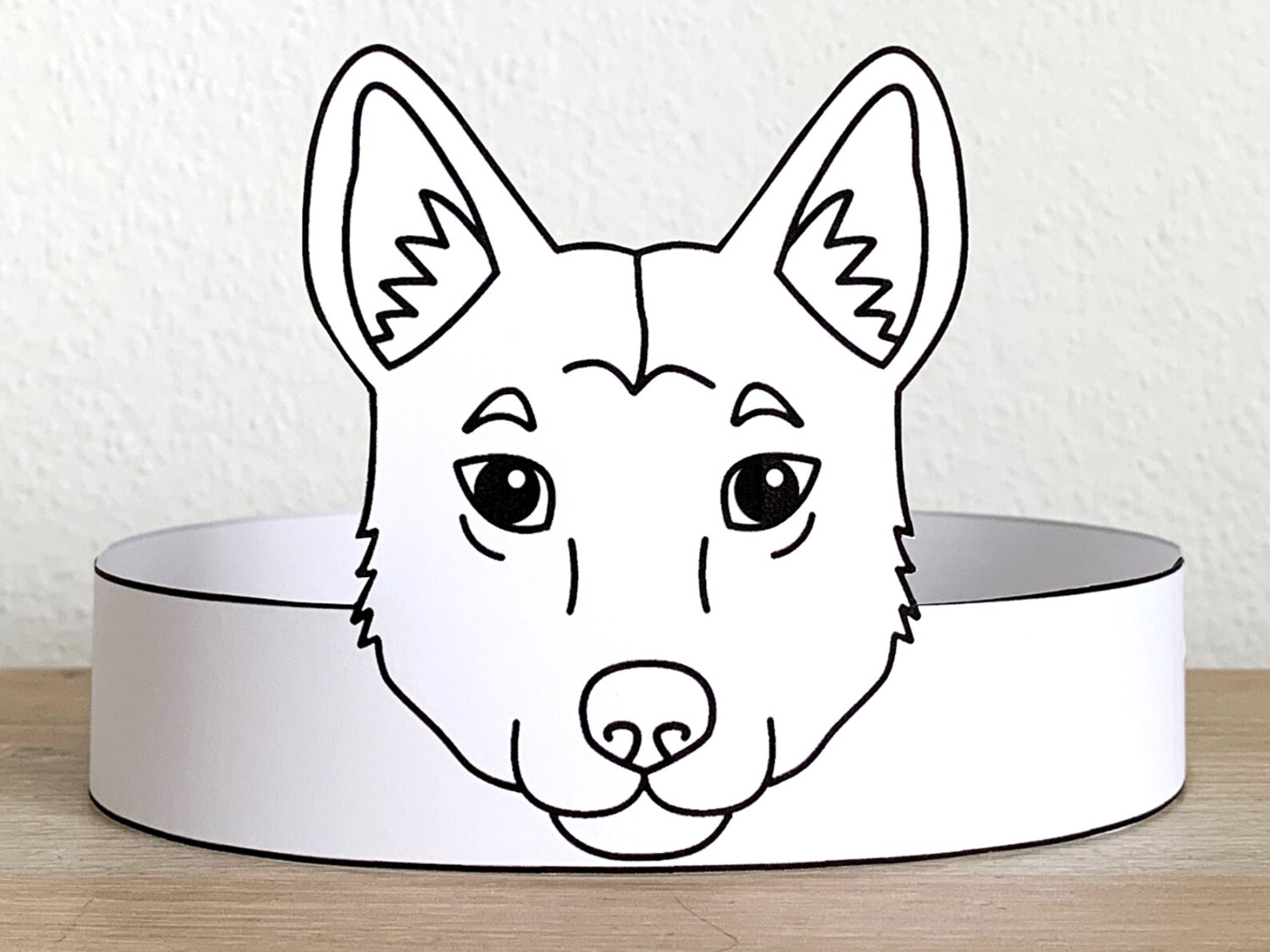 Dingo Paper Crown Australian Animal Template Coloring Activity ...