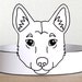 Dingo Paper Crown Australian Animal Template Coloring Activity ...