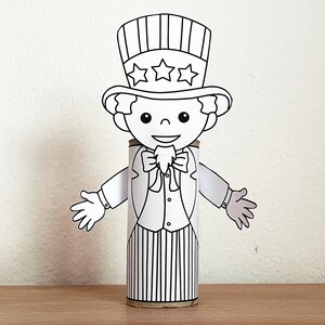 Uncle Sam Toilet Paper Roll Craft America Symbol 4th of July United ...