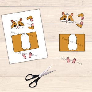 Hamster Toilet Paper Roll Craft Rodent Pets Animal Party Coloring ...
