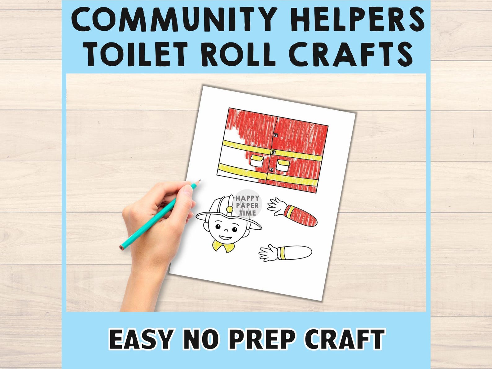 Community Helpers Toilet Paper Roll Craft Activity Career Day Party ...