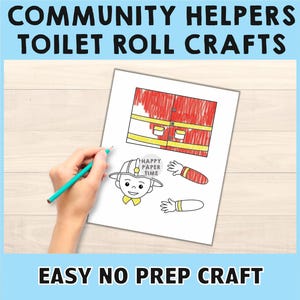 Community Helpers Toilet Paper Roll Craft Activity Career Day Party ...