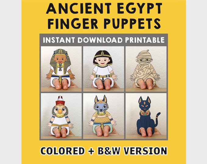 Bee Paper Craft Printable Finger Puppet Template Kids Craft Activity ...