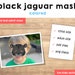 Black Jaguar Panther Mask Printable Party Favor Costume Mask Party ...
