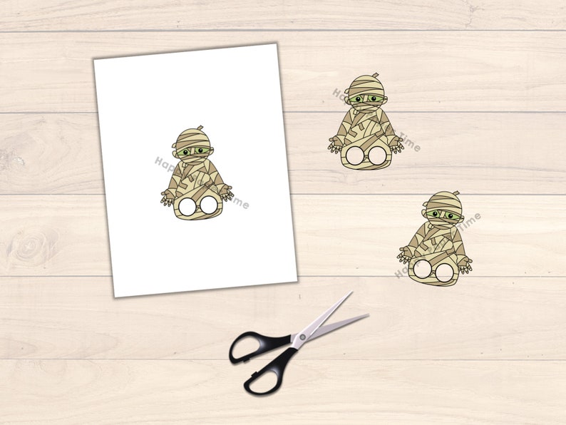 Mummy Paper Craft Printable Ancient Egypt Finger Puppet Kids - Etsy