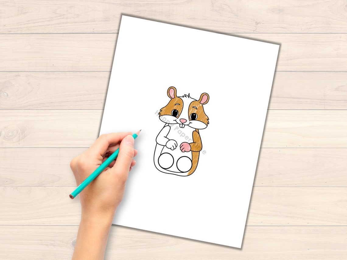 Hamster Paper Craft Printable Pet Animal Finger Puppet Guinea - Etsy